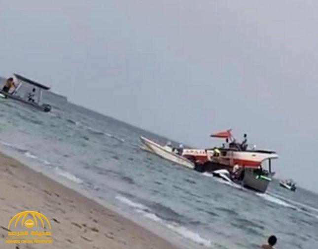 بيان من حرس الحدود بشأن حادث تصادم بحري بين قاربين للنزهة بالجبيل